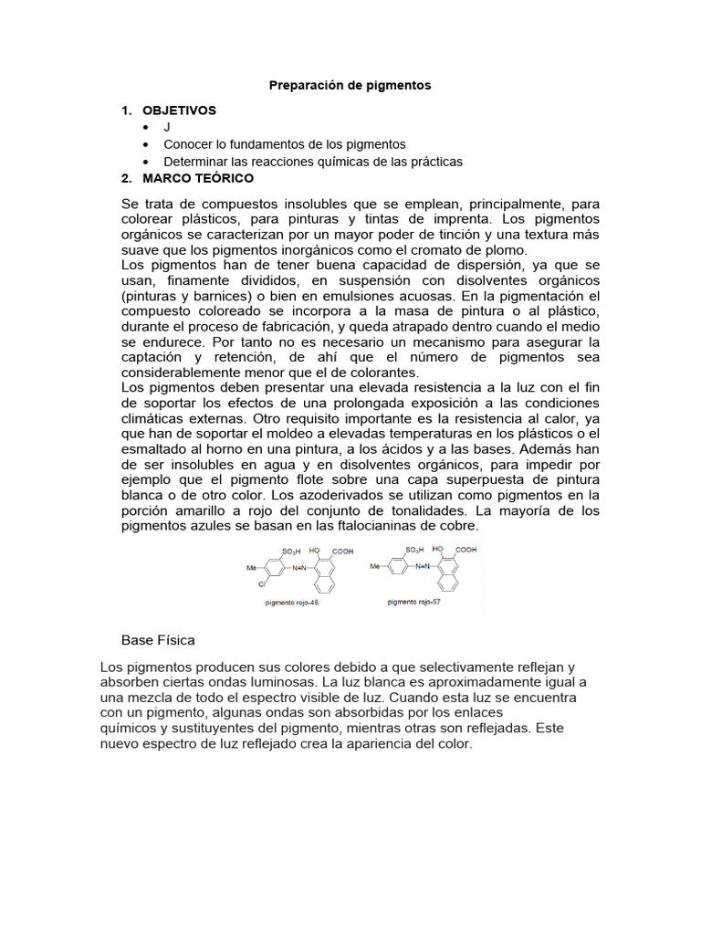 Fundamentos de los Pigmentos | PDF | Pigmento | Color