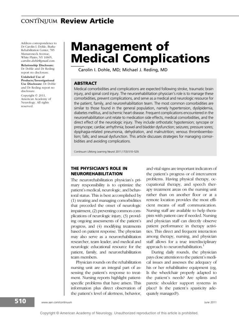 Complications | PDF | Heart Failure | Stroke