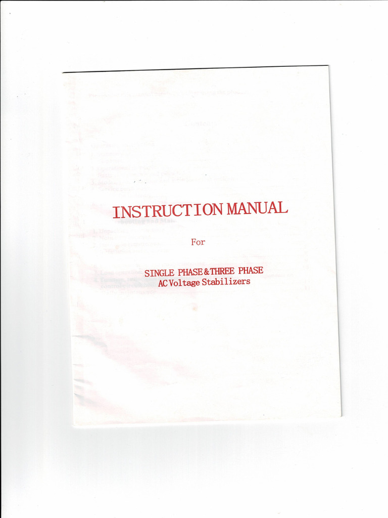 คู่มือ Stabilizers | PDF