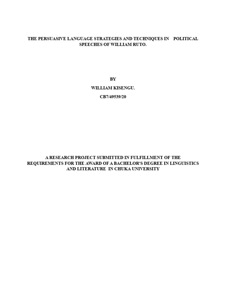 Persuasive Kisengu Final (Autorecovered) | PDF | Relevance | Rhetoric