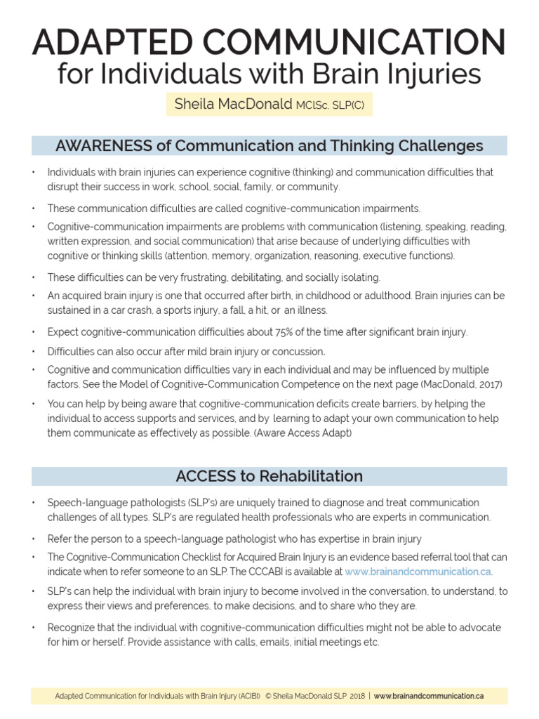 Adaptive Communication Strategies | PDF | Communication | Traumatic ...