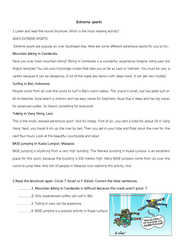 Extreme Sports | PDF