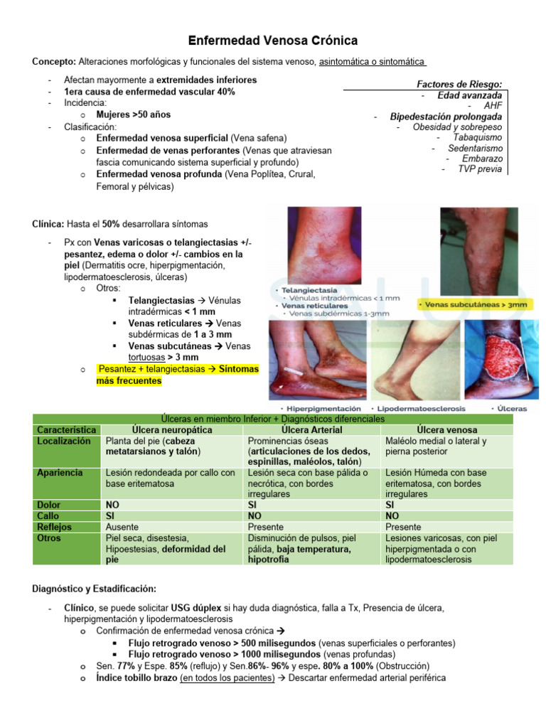 Enfermedad Venosa Crónica | PDF | Epidemiología | Causas de la muerte
