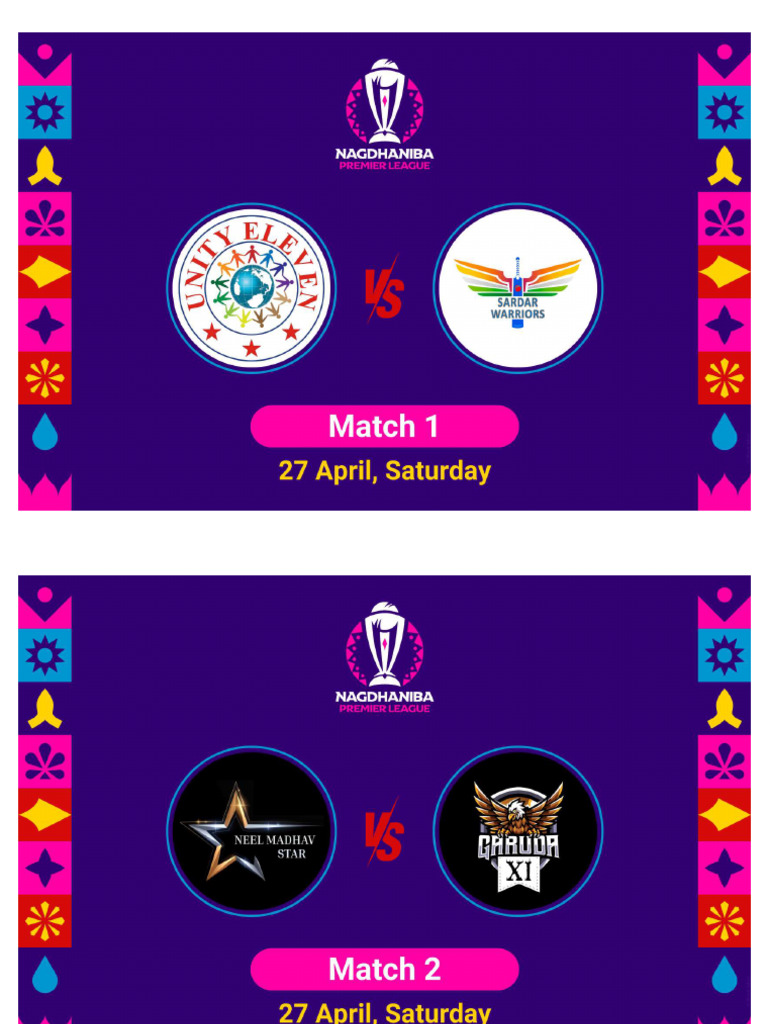 NPL 2.0 Matches Time Table | PDF