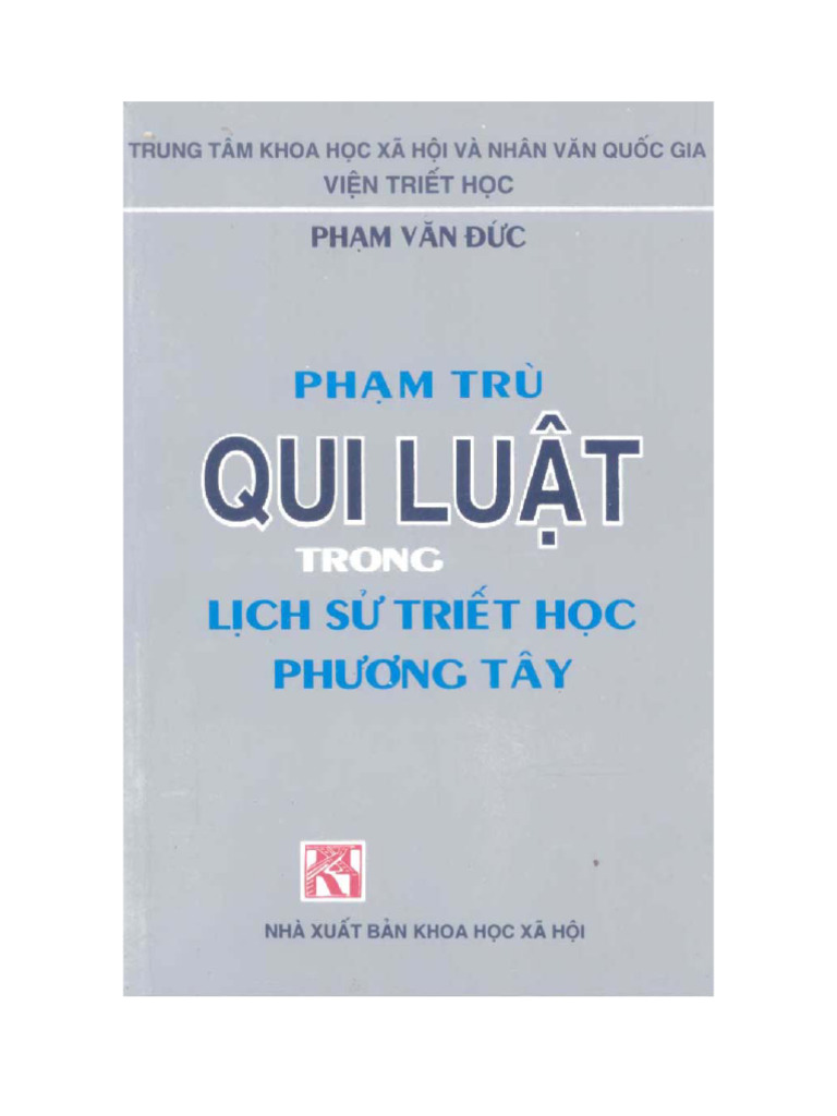 Pham Tru Quy Luat Trong Lich Su Triet Hoc Phương Tay | PDF