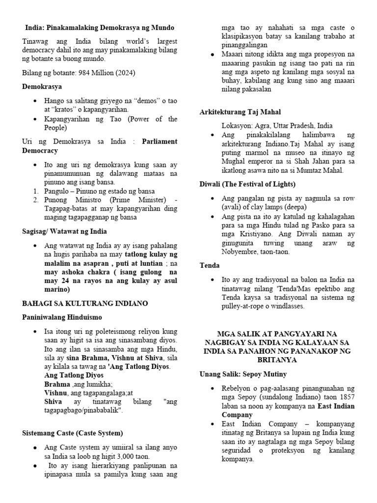 India Worlds Largest Democracy | PDF