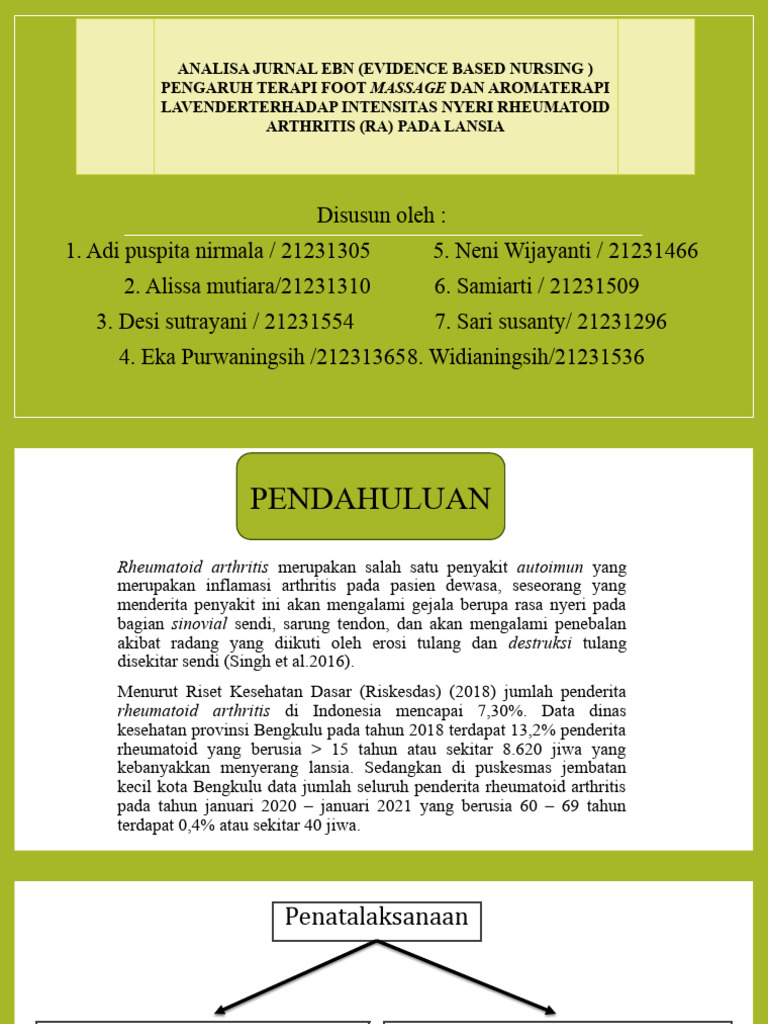 Analisa Jurnal Ebn (Evidence Based Nursing) | PDF