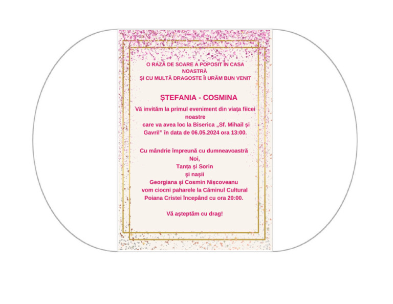 Invitatie Botez | PDF
