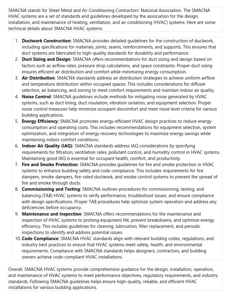 Smacna Standard | PDF | Duct (Flow) | Electromechanical Engineering