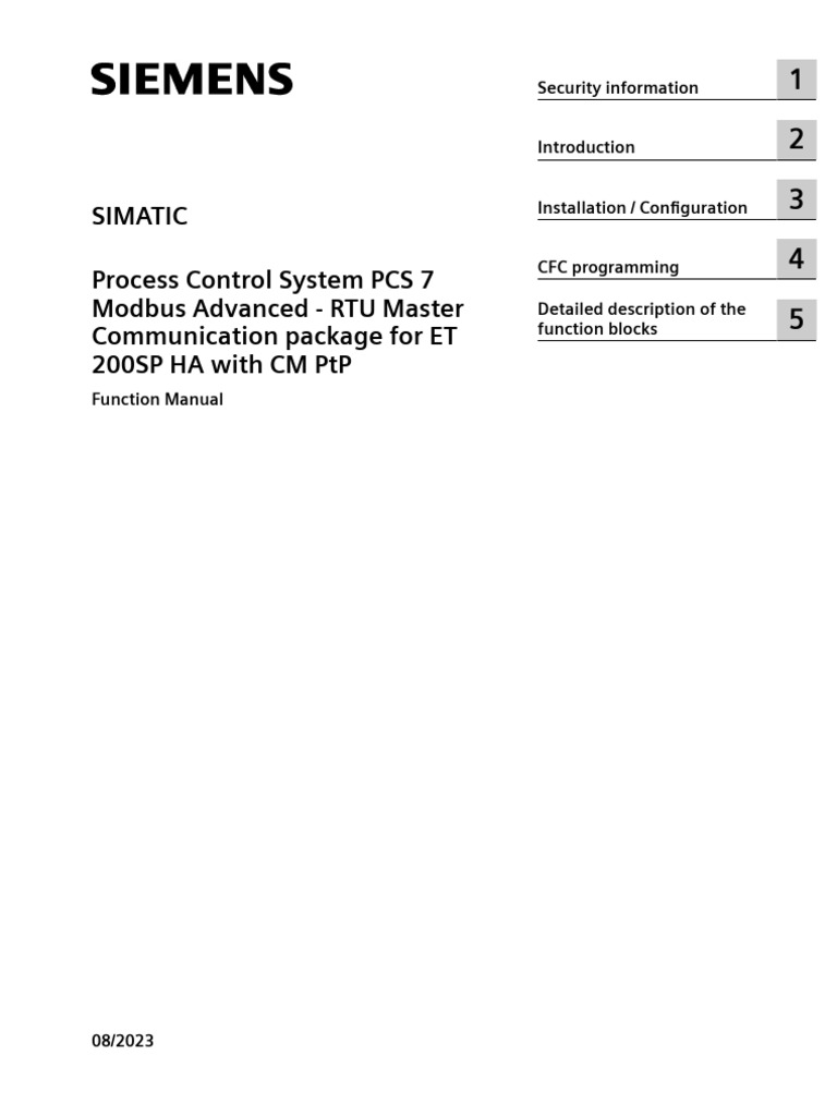 PCS7 Modbus Advanced CMPTP V 301 202310 | Download Free PDF | Parameter (Computer Programming ...