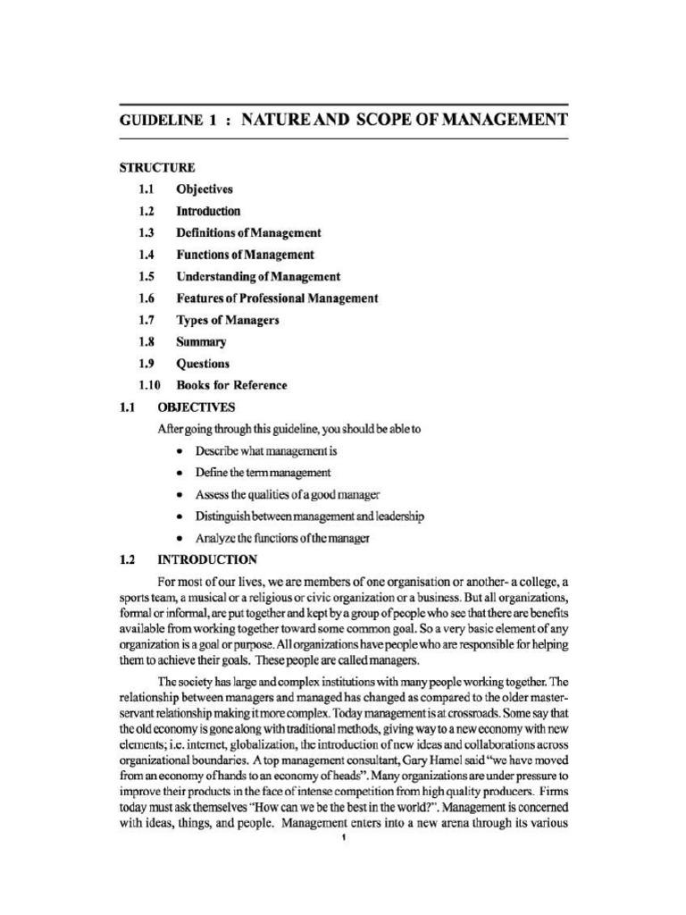 101 Management Process and Behaviour | PDF