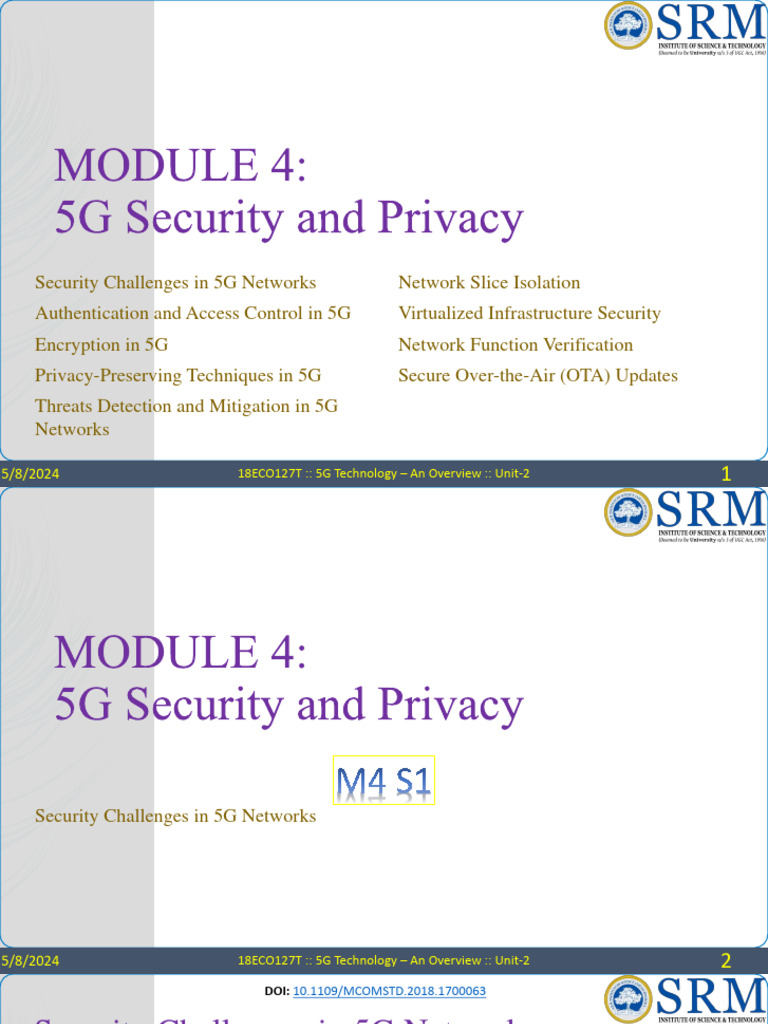 18ECO127T Unit 4 Part 1 | PDF | Public Key Cryptography | Encryption