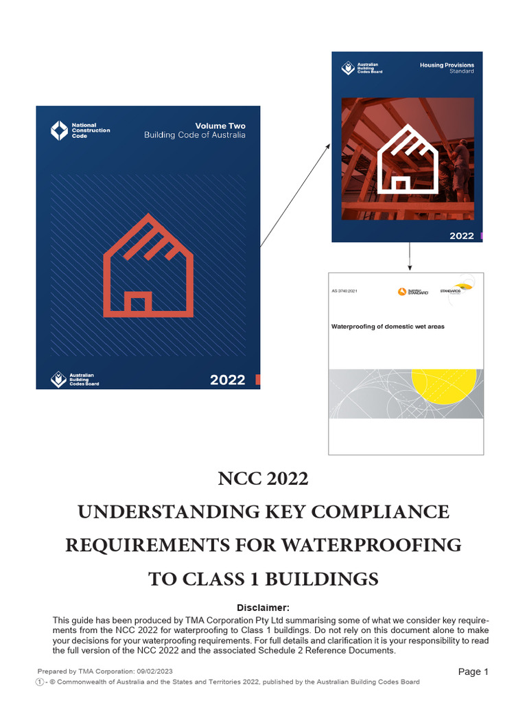 2023 02 19 - NCC Summary of Key Requirements | PDF | Shower | Concrete