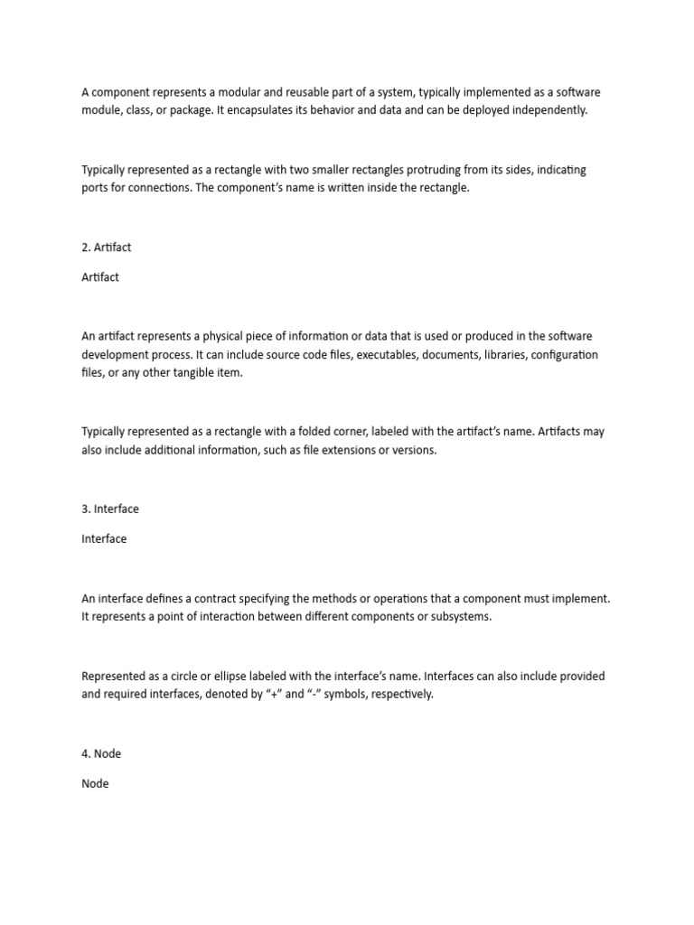 A Component Represents A Modular and Reusable Part of A System | PDF ...