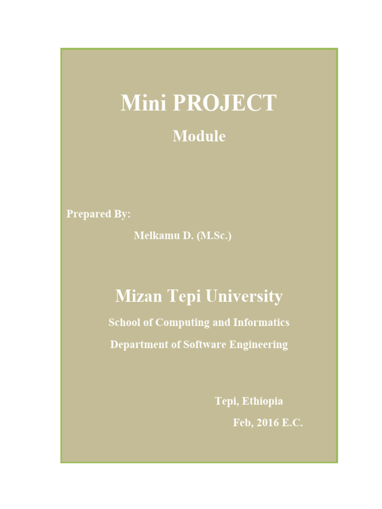 Mini Project Sample Module | PDF | Software Testing | Dynamic Web Page