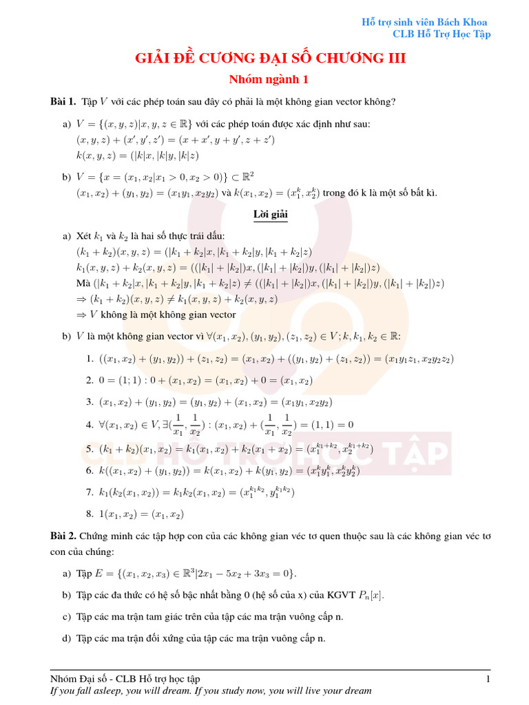 Giải đề cương - Chương 3 - CLB HTHT | PDF