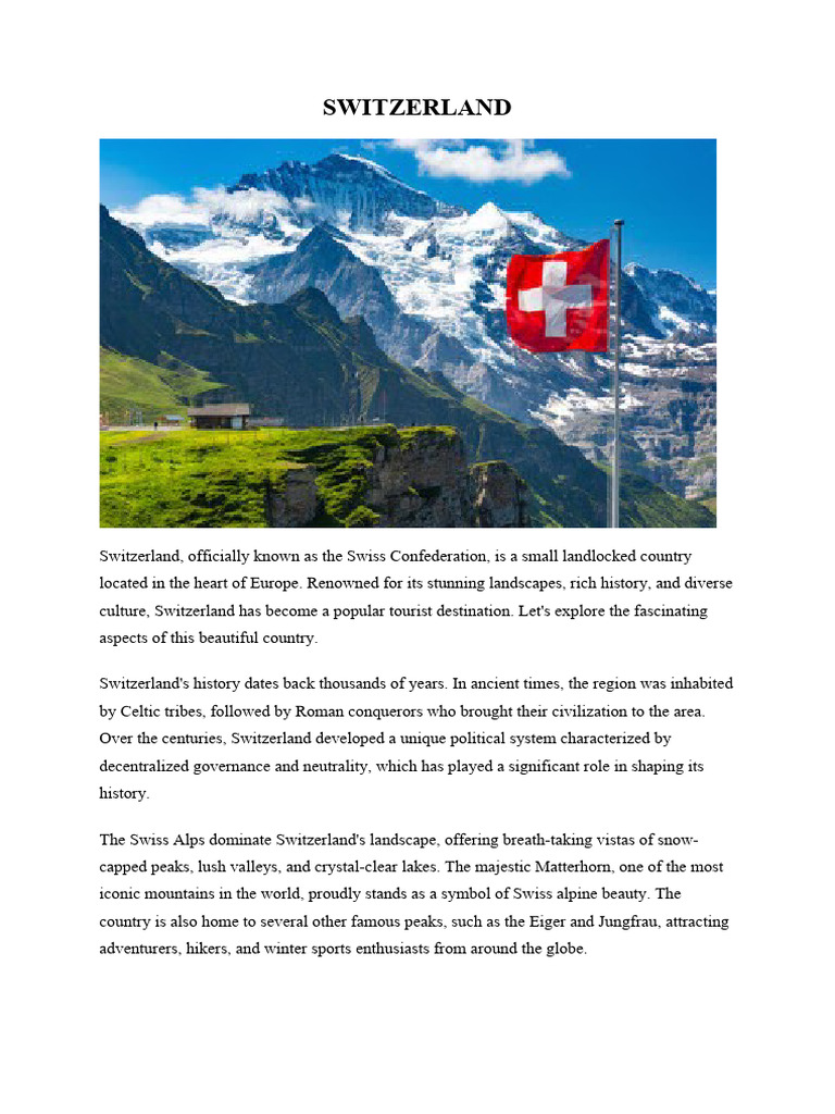 SWITZERLAND | PDF | French Language | Switzerland
