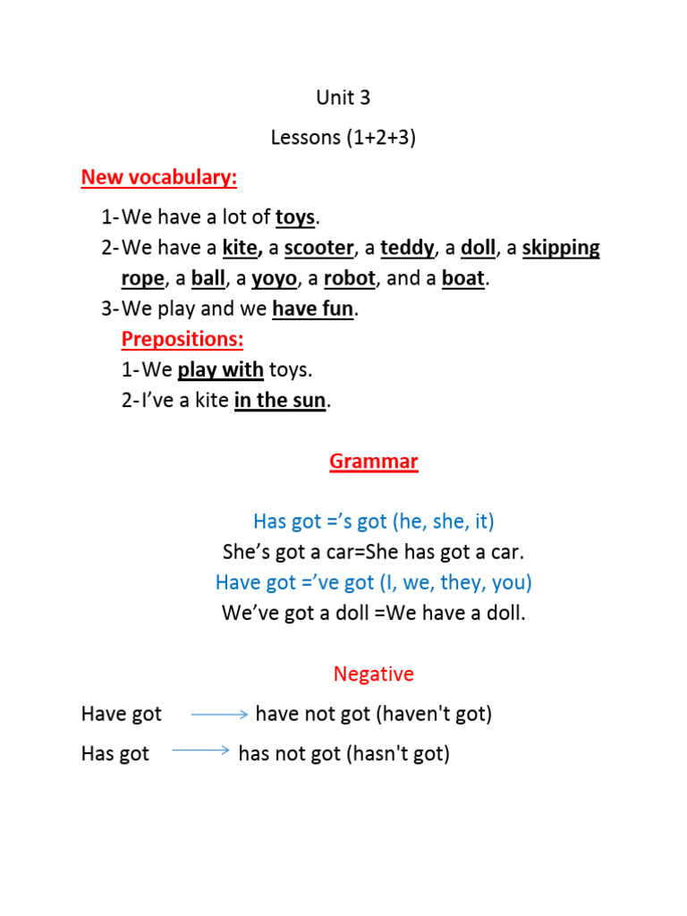 Unit 3 Lesson (1 2 3) | PDF