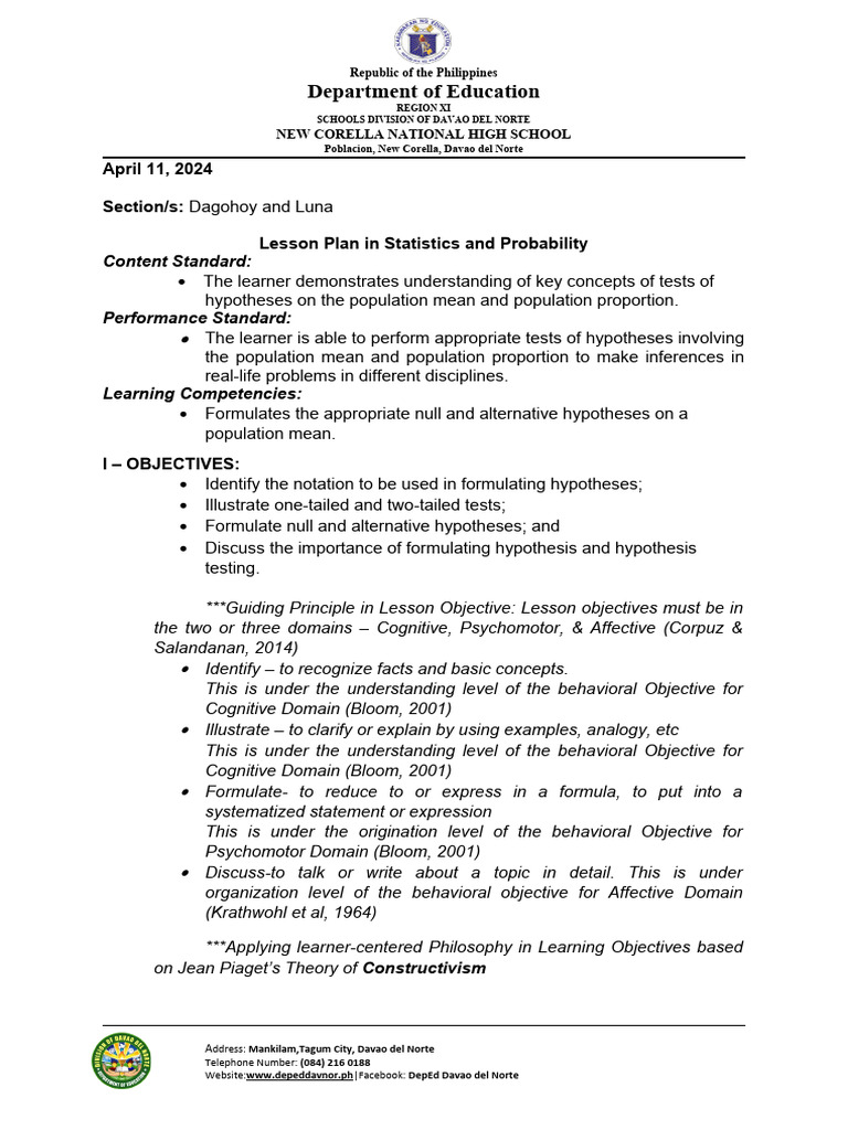 LP Demo 041124 | PDF | Hypothesis | Learning