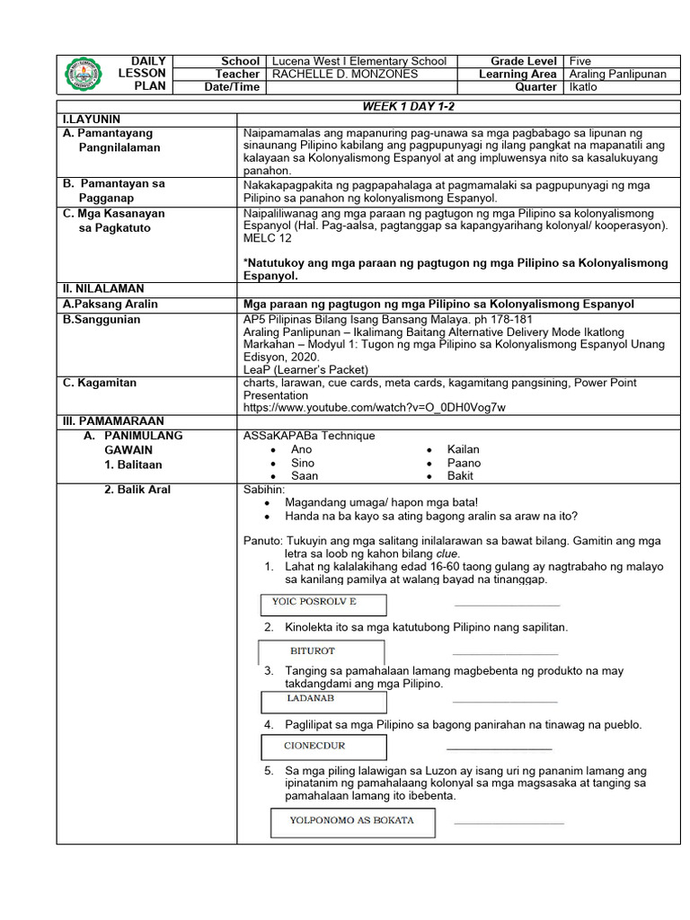 Q3-Wk-1-D1-2 AP5 | PDF