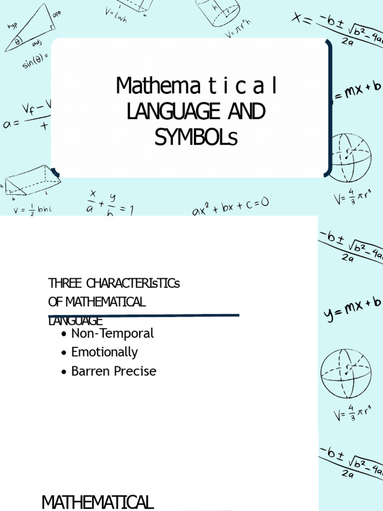 Language and Symbols | PDF | Mathematics | Polynomial