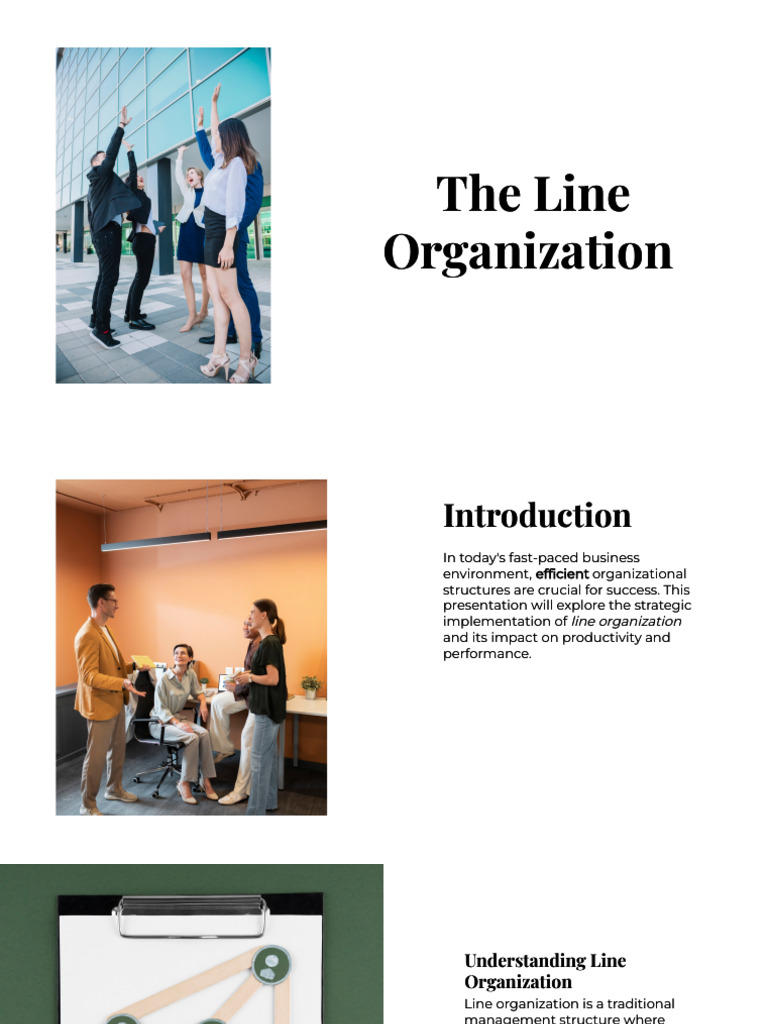 Optimizing Efficiency The Strategic Implementation of Line Organization ... Optimizing Efficiency The Strategic Implementation of Line Organization ...