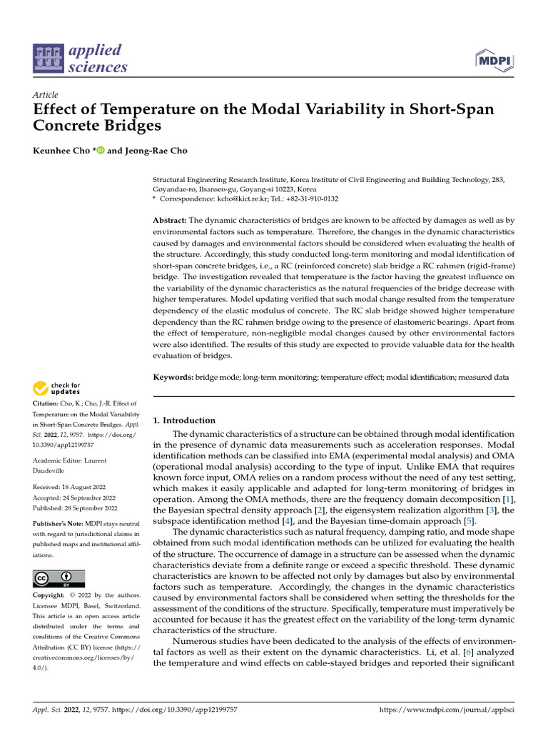 Effect of Temperature On The Modal Variability in | Download Free PDF ...