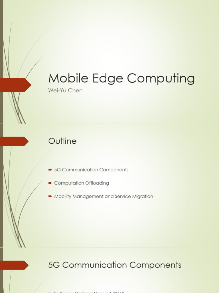 MEC Final presentation | PDF | Computer Network | Cloud Computing