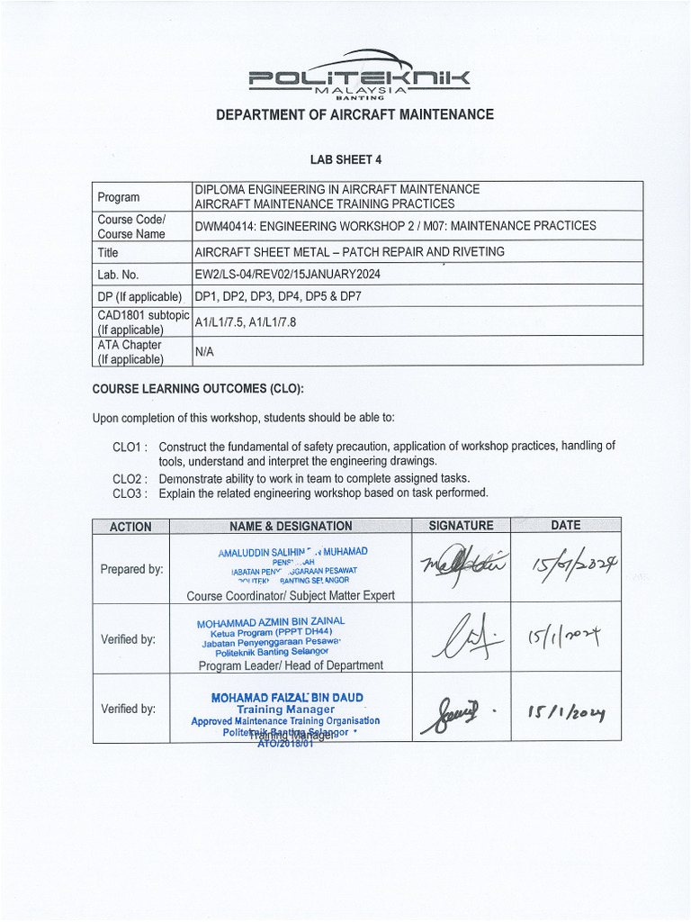 Ew2 LS04 | PDF | Rivet | Sheet Metal