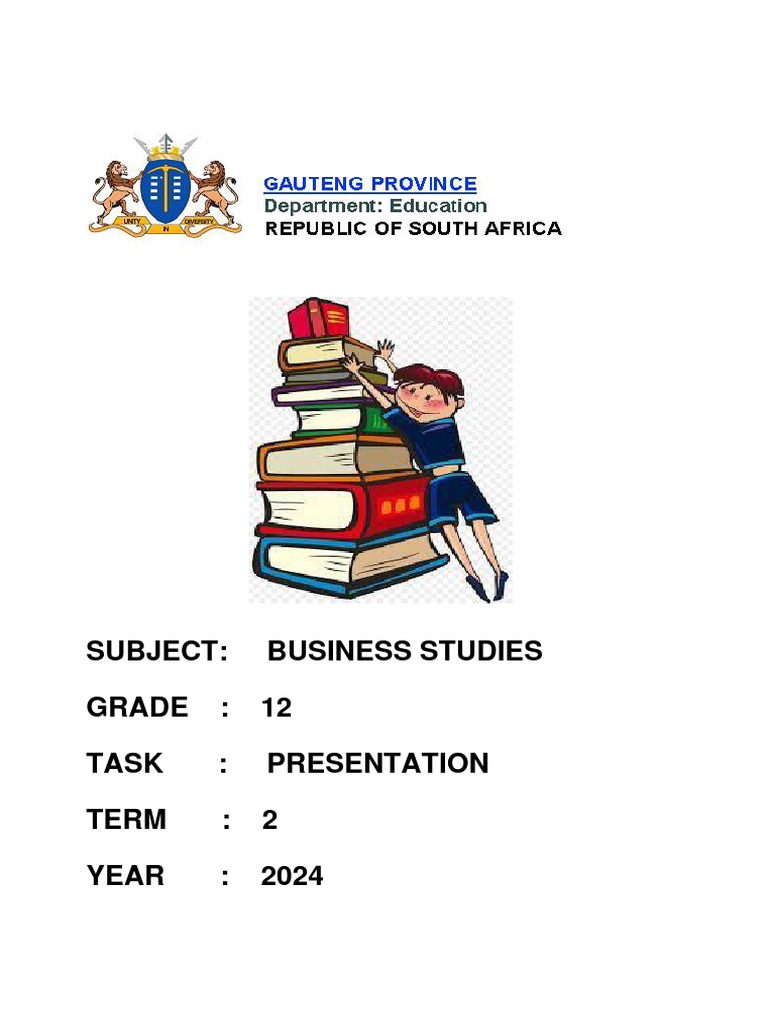 2024 Grade 12 Term 2 Sba Task Presentation W | PDF | Leadership | Learning