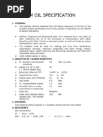Specification of RBD Palm Stearin | PDF