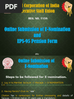 Provident Fund - E-Nomination Process Guide | PDF