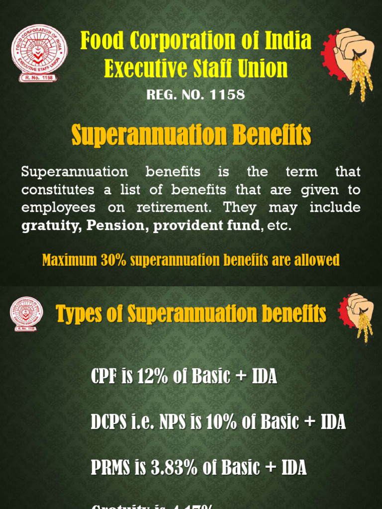 Superannuation Benefits-1 | PDF | Pension | Retirement