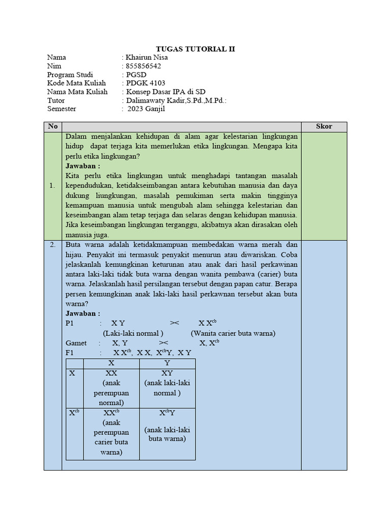 Tugas Tutorial 2 Konsep Dasar Ipa | PDF
