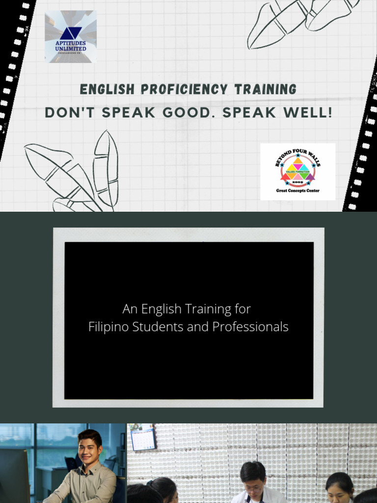 English Proficiency Training | PDF | English Language | Vocabulary