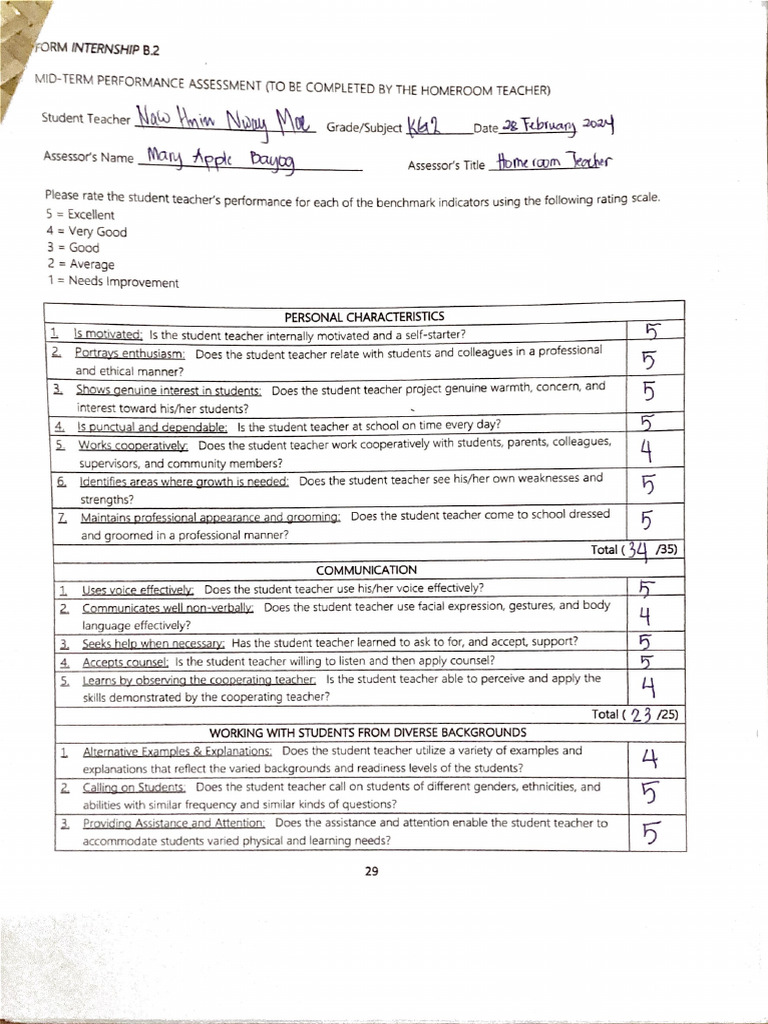 Mid Term Performance Assessment 2 | PDF | Teachers | Learning