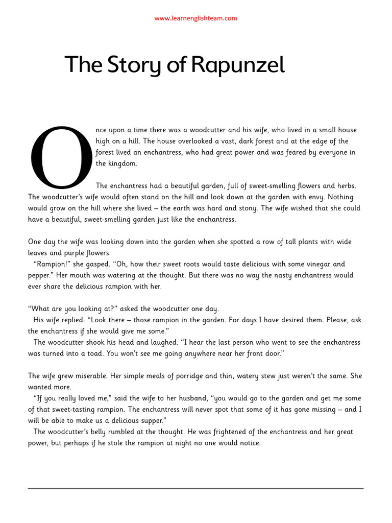 The Enchantress and Rapunzel's Fate | PDF | Rapunzel