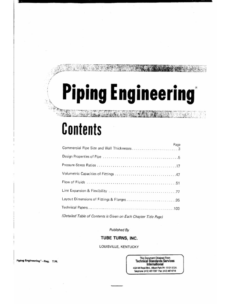 Piping Engineering (Tube Turns) | PDF