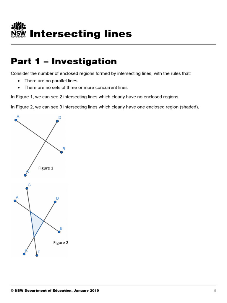 Geometry: Intersecting Lines Analysis | PDF | Mathematical Proof ...