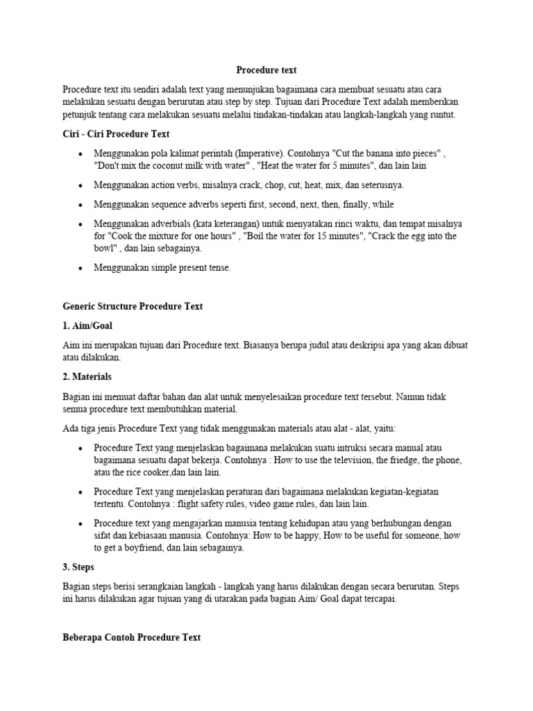 Kelas - 7 Procedure Text | Download Free PDF | I Phone | Foods