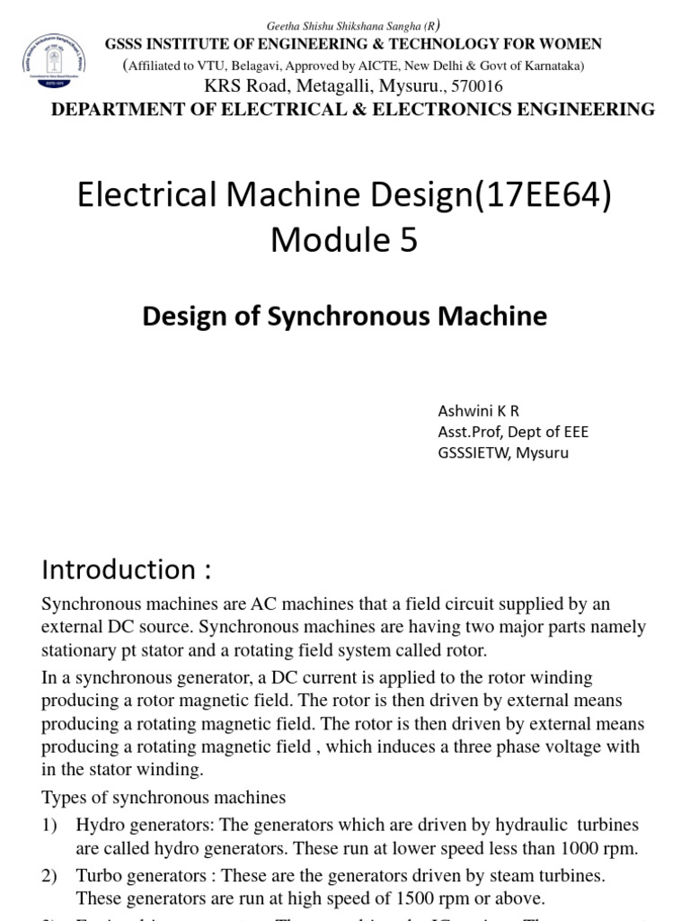 EMD-M5 - Student | PDF | Electric Generator | Alternating Current