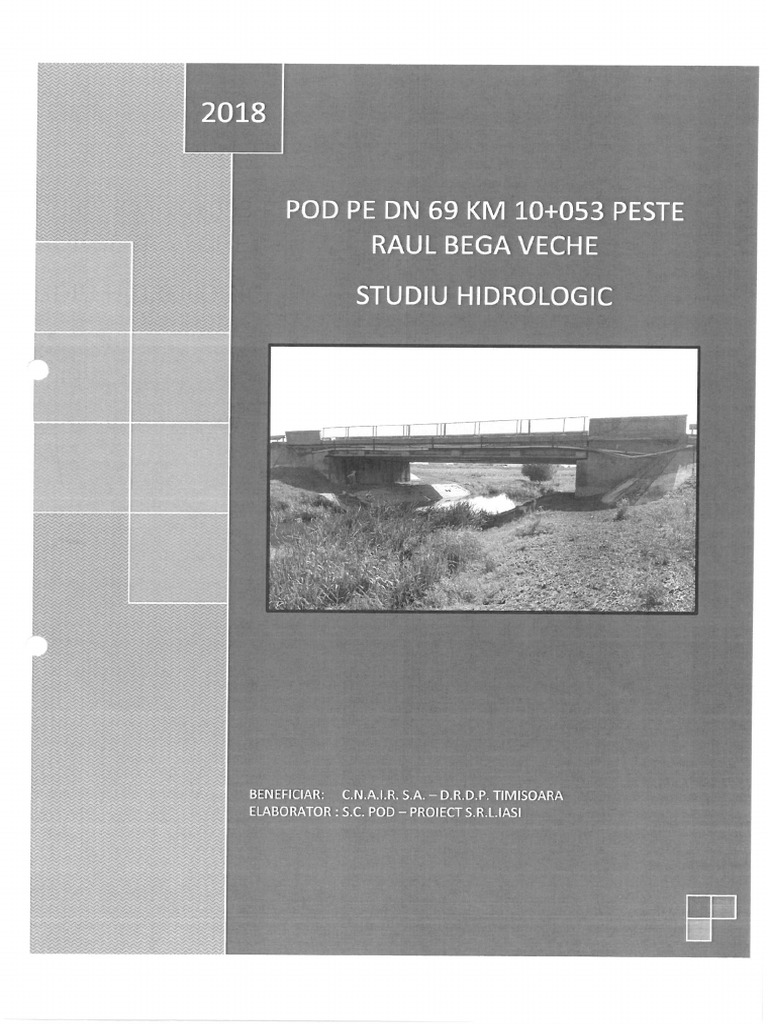 12 - 29.06.2022 - Studiu Hidrologic DN 69 KM 10+053 | PDF