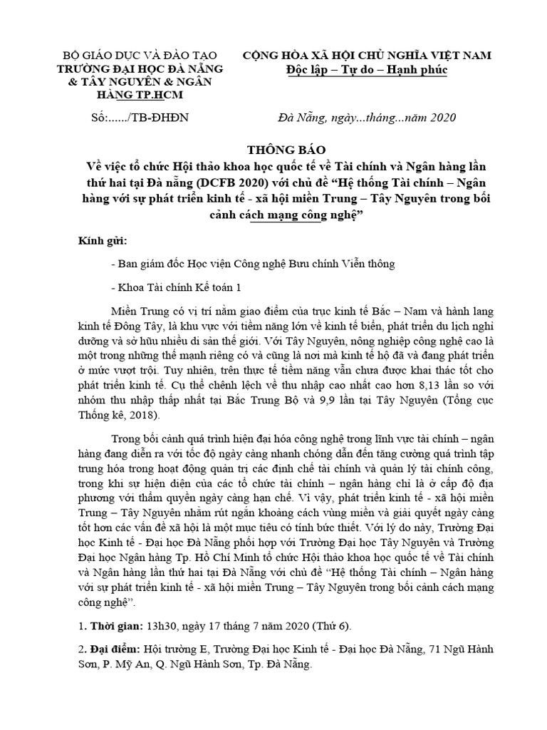 Thông Báo | PDF