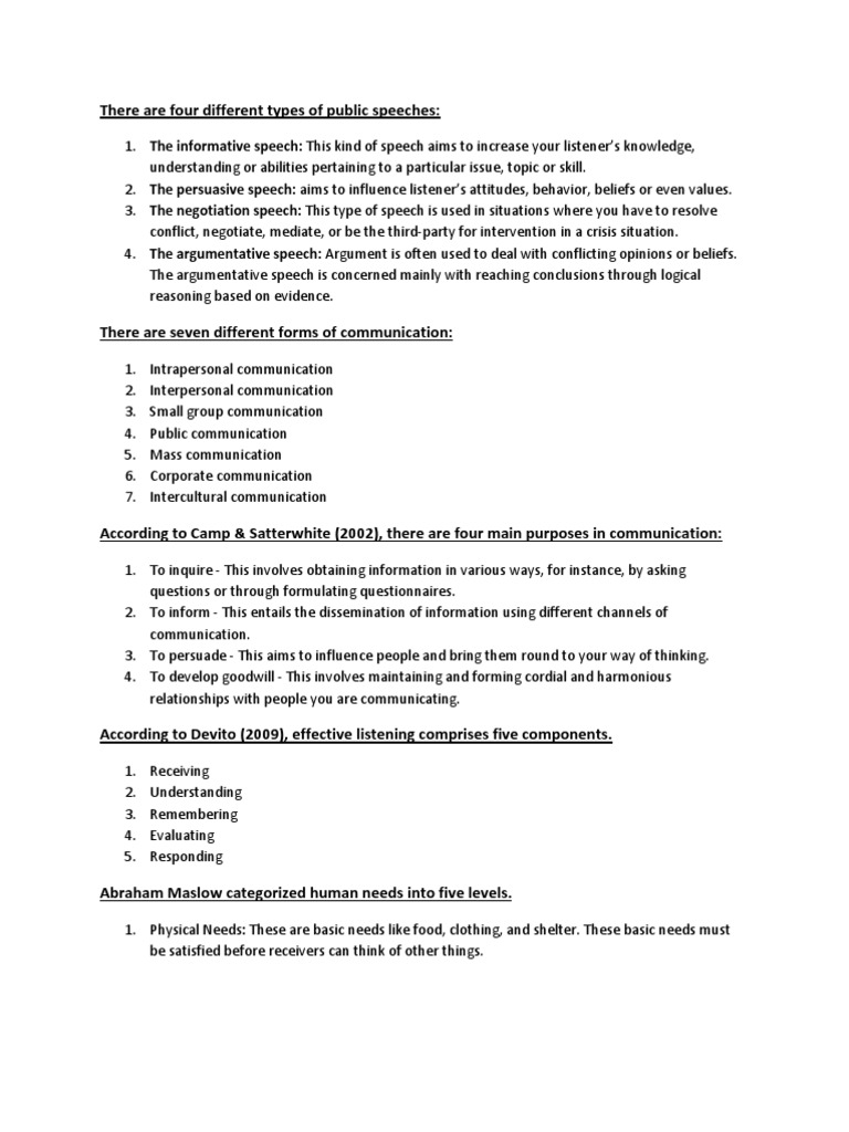 Oral Communication Revision | PDF | Conversation | Gesture