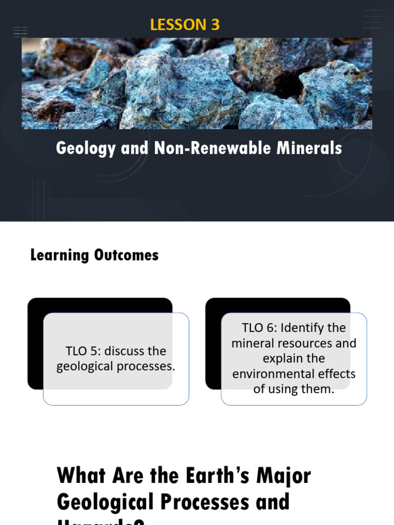 Geology and Non Renewable Minerals Midterm 3 | PDF | Plate Tectonics ...