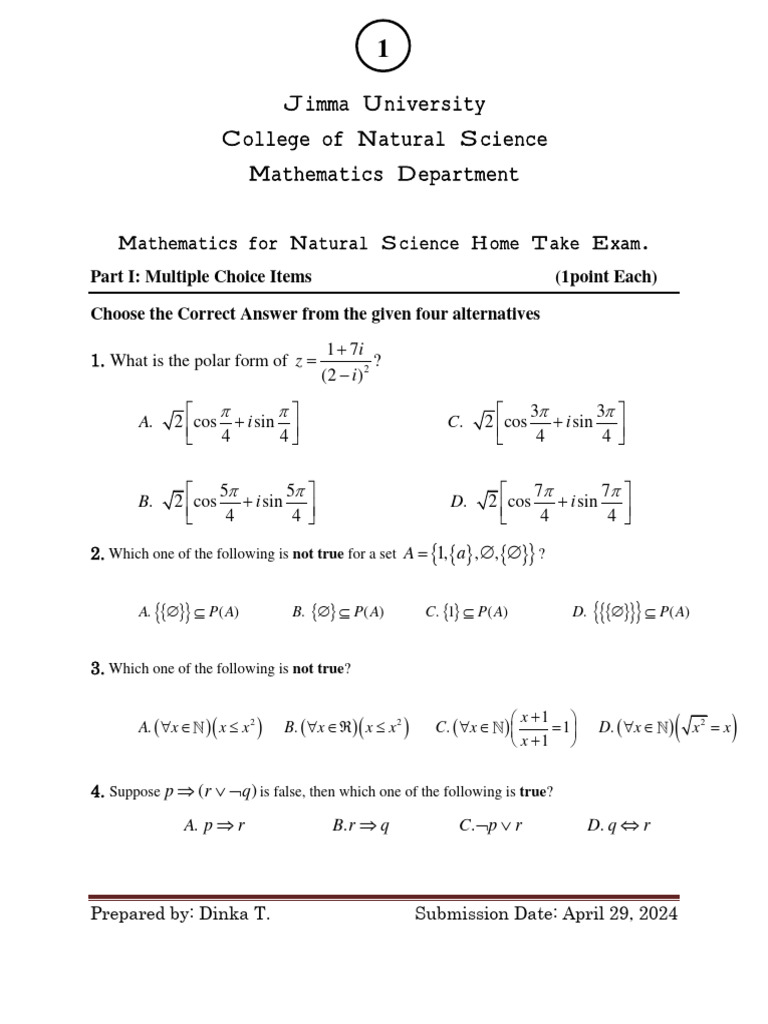 Mid Computer Science PDF Complex Analysis Mathematics