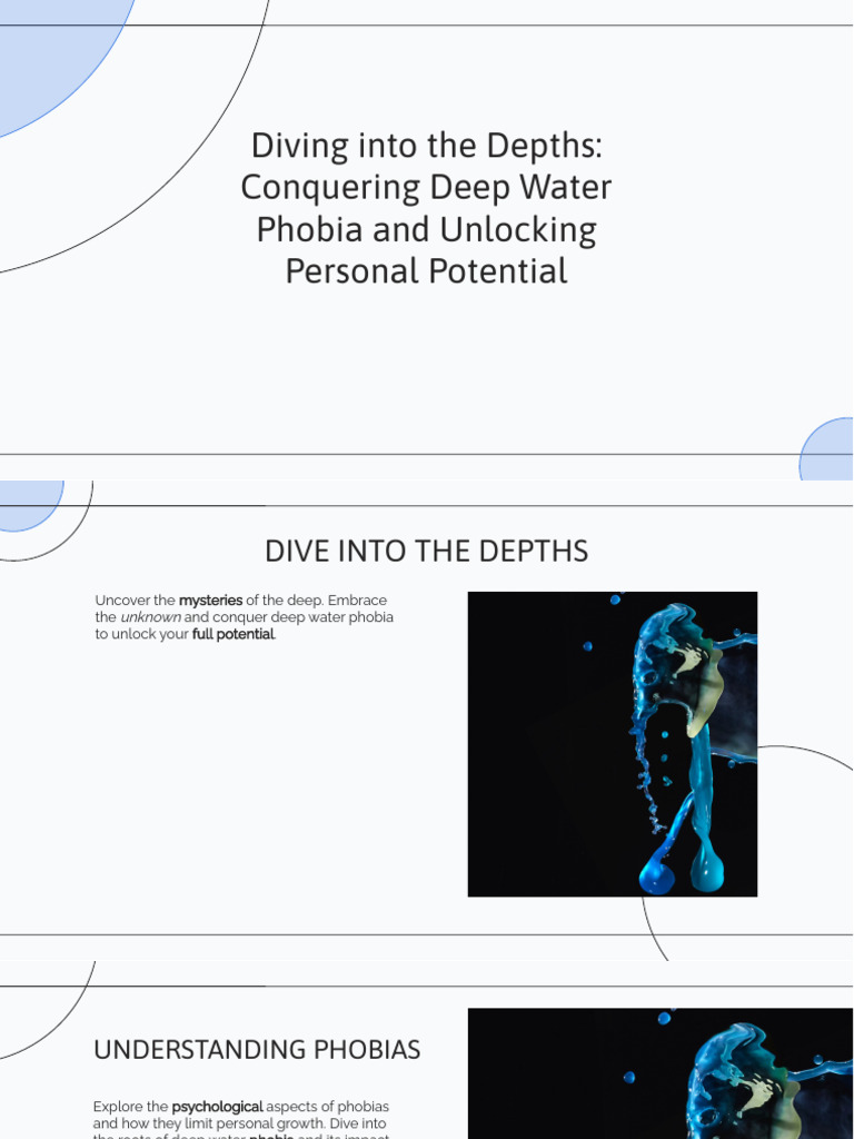 Slidesgo Diving Into The Depths Conquering Deep Water Phobia and ...