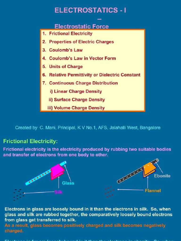 Electrostatic 1 | PDF