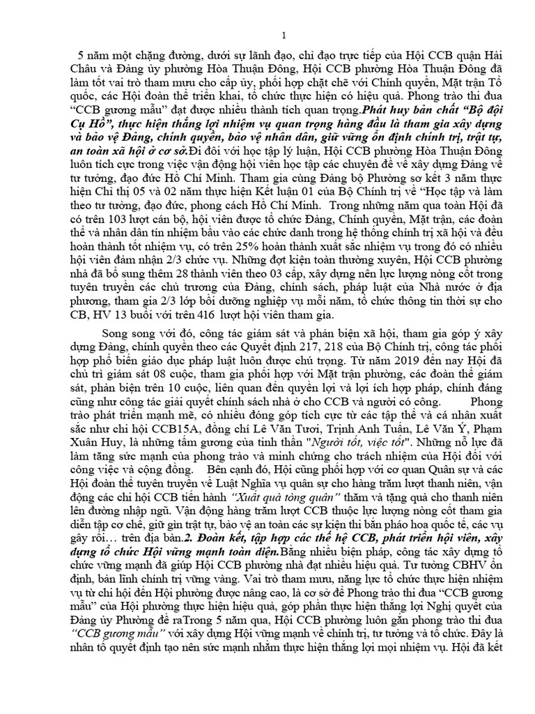 BC TK PTTĐ CCBGM GĐ 2019 2024 | PDF