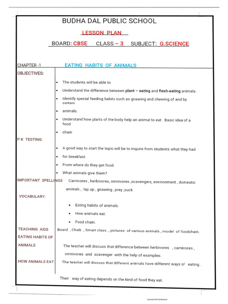 Science Class 3 | PDF